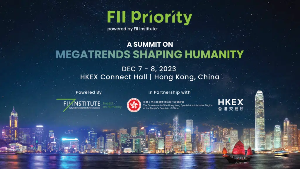 HONG KONG INVESTOR SUMMIT 7/8 DECEMBER BRINGS LEADERS TOGETHER TO ADDRESS HUMANITY’S BIGGEST ...